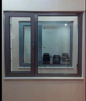 China Louver Curtain Type Aluminum Alloy Glass Folding Window for Double Layers Glass Doors for sale
