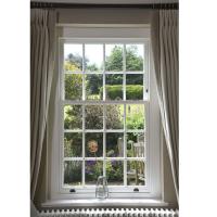 China Soundproof Function Good Hanging Curtain Type Double Hung Aluminum Window Sliding Up for sale