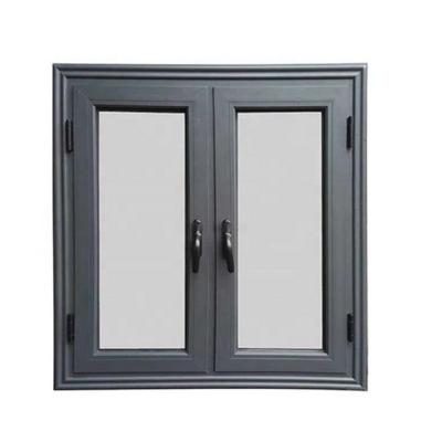 China Aluminum Glass Casement Window Design Style Postmodern Hanging Curtain Type Home Doors for sale