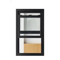 China Chinese Top Impact Hurricane Proof Balcony Single Hung Fiber Glass Hanging Lift Up Window for sale