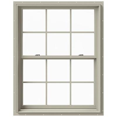 China Design Courtyard Single Hung Sash Aluminum Windows with Fibreglass Screen Netting for sale