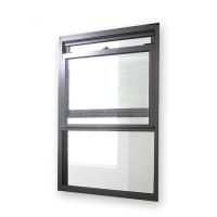 China Design Courtyard Single Hung Sash Aluminum Windows with Fibreglass Screen Netting for sale