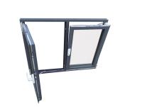 China 2023 Custom 48 X 60 Casement Window Aluminum Glass for Folding Screen in Commercial for sale