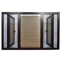 China Aluminium Double Glasses Sliding Window With Encasement Clear/Gray/Blue/Green/Brown for sale