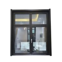 China Horizontal Opening Pattern Aluminium Casement Windows With Blinds for Shielding Kitchen for sale