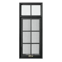 China Horizontal Opening Pattern Aluminium Casement Windows With Blinds for Shielding Kitchen for sale