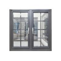 China Horizontal Opening Pattern Aluminium Casement Windows With Blinds for Shielding Kitchen for sale