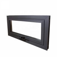 China Bedroom Matching Picture Window with Magnetic Screen and Double Glazed Black Steel for sale
