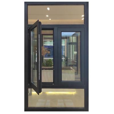 China Chinese Top White Frame Aluminum Alloy Casement Windows for Security and Louvre for sale