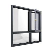 China Chinese Top White Frame Aluminum Alloy Casement Windows for Security and Louvre for sale
