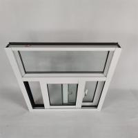 China Sliding Opening Aluminum Window with Blue Glass and Stainless Steel Mesh Flyscreen for sale