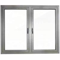 China Modern Design Double Casement Windows with Stainless Steel Screen Netting for sale