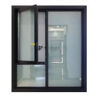 China Modern Design Double Casement Windows with Stainless Steel Screen Netting for sale