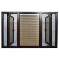 China Large Picture Window Vertical Opening Casement Window for Horizontal Curtain Type for sale