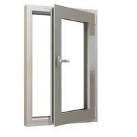 China Large Picture Window Vertical Opening Casement Window for Horizontal Curtain Type for sale