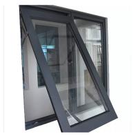 China Outdoor Vertical Awning Hurricane Aluminium Window with Heat Insulation Technology for sale