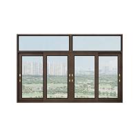 China Hanging Curtain Type Aluminum Sliding Window for House Hotel Office and Building for sale