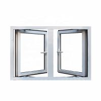 China Double Tempering Glass Black Vinyl Casement Windows with Trickle Vent and Low-E Glass for sale