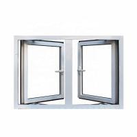 China Double Tempering Glass Black Vinyl Casement Windows with Trickle Vent and Low-E Glass for sale