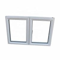 China Double Tempering Glass Black Vinyl Casement Windows with Trickle Vent and Low-E Glass for sale