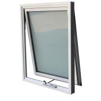 China Top Chinese Awning Windows with Double Glass and FiberGlass Screen Netting Material for sale