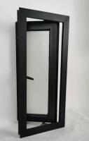 China Modern House Window Hurricane Impact Tempered Glass Double Glazed Aluminum Casement Window for sale
