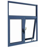 China Tempered Glass UPVC Profile Awning Window for Heat Insulation House Doors and Windows for sale