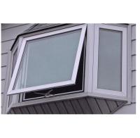 China Tempered Glass UPVC Profile Awning Window for Heat Insulation House Doors and Windows for sale