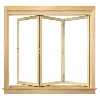 China 2023 Aluminium Folding Window with Heat Insulation Function and Low-E Tempering Glass for sale