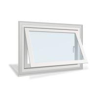 China Tempered Glass UPVC Profile Awning Window for Heat Insulation House Doors and Windows for sale
