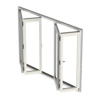China 2023 Aluminium Folding Window with Heat Insulation Function and Low-E Tempering Glass for sale