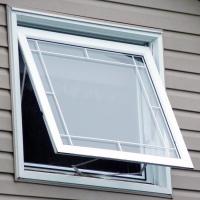 China Tempered Glass UPVC Profile Awning Window for Heat Insulation House Doors and Windows for sale