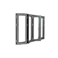 China 2023 Aluminium Folding Window with Heat Insulation Function and Low-E Tempering Glass for sale