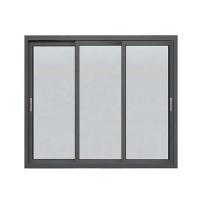 China 2023 Aluminum Sliding Window with High Security System Lock and Hanging Curtain Type for sale