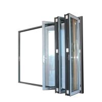 China 1.2mm/1.4/1.6/1.8/2.0mm Aluminum Frame Top Stacking Glass Door for Heat Insulation for sale