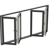 China 1.2mm/1.4/1.6/1.8/2.0mm Aluminum Frame Top Stacking Glass Door for Heat Insulation for sale