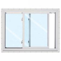 China Curtain Type Hanging 2023 Modern Design Pvc Sliding Window for Home Doors and Windows for sale