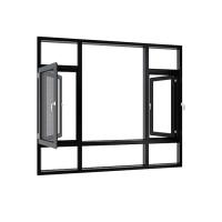 China Aluminum Alloy Triple Pane Casement Windows and Doors with Built-in Security Mesh for sale