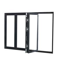 China USA White Vinyl Triple Sliding Balcony Folding Window with Heat Insulation Function for sale