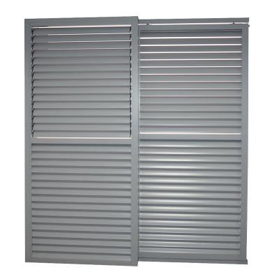 China Customized Shape Shutter Proof Glass Sliding Compact Shutter for Interior Windows for sale