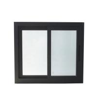 China Customized Gray Double Glazed Glass Impact Aluminum Sliding Windows and Doors with Security Bars for sale
