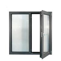 China Aluminum Alloy Customized Casement Window with Double Glazing and Folding Screen for sale