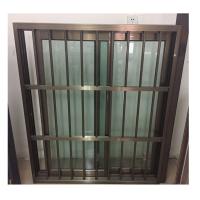 China 4ft x 4ft Electric Tall Sliding Open Glass Pocket Doors with Stainless Steel Netting for sale