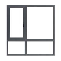 China Aluminum Alloy Customized Casement Window with Double Glazing and Folding Screen for sale