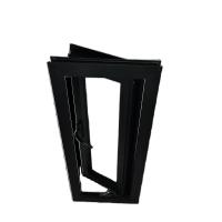 China Roof Balcony Aluminum Casement Windows with 180 Degree Opening and Louver Curtain Type for sale