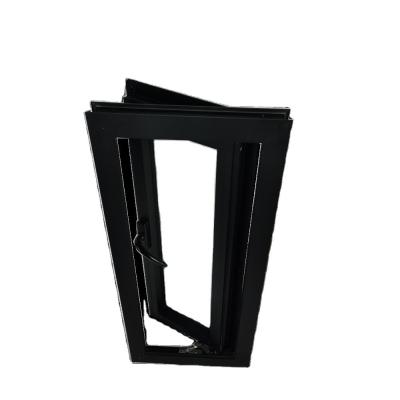 China Roof Balcony Aluminum Casement Windows with 180 Degree Opening and Louver Curtain Type for sale