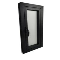 China Roof Balcony Aluminum Casement Windows with 180 Degree Opening and Louver Curtain Type for sale