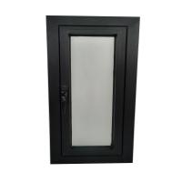 China Roof Balcony Aluminum Casement Windows with 180 Degree Opening and Louver Curtain Type for sale