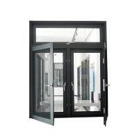 China FiberGlass Screen Netting Upvc Casement Window with Roller Shutter in Customized Colors for sale