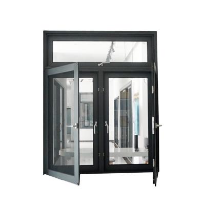 China FiberGlass Screen Netting Upvc Casement Window with Roller Shutter in Customized Colors for sale